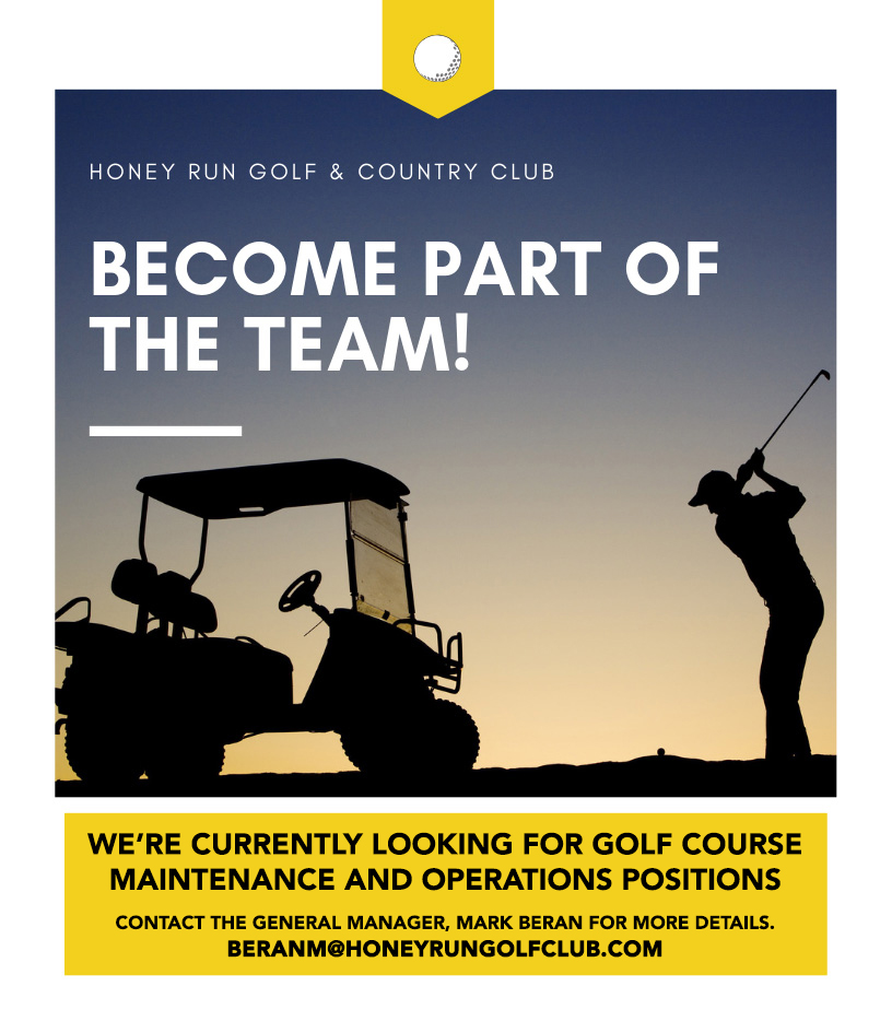 Career Opportunities - Honey Run Golf Club